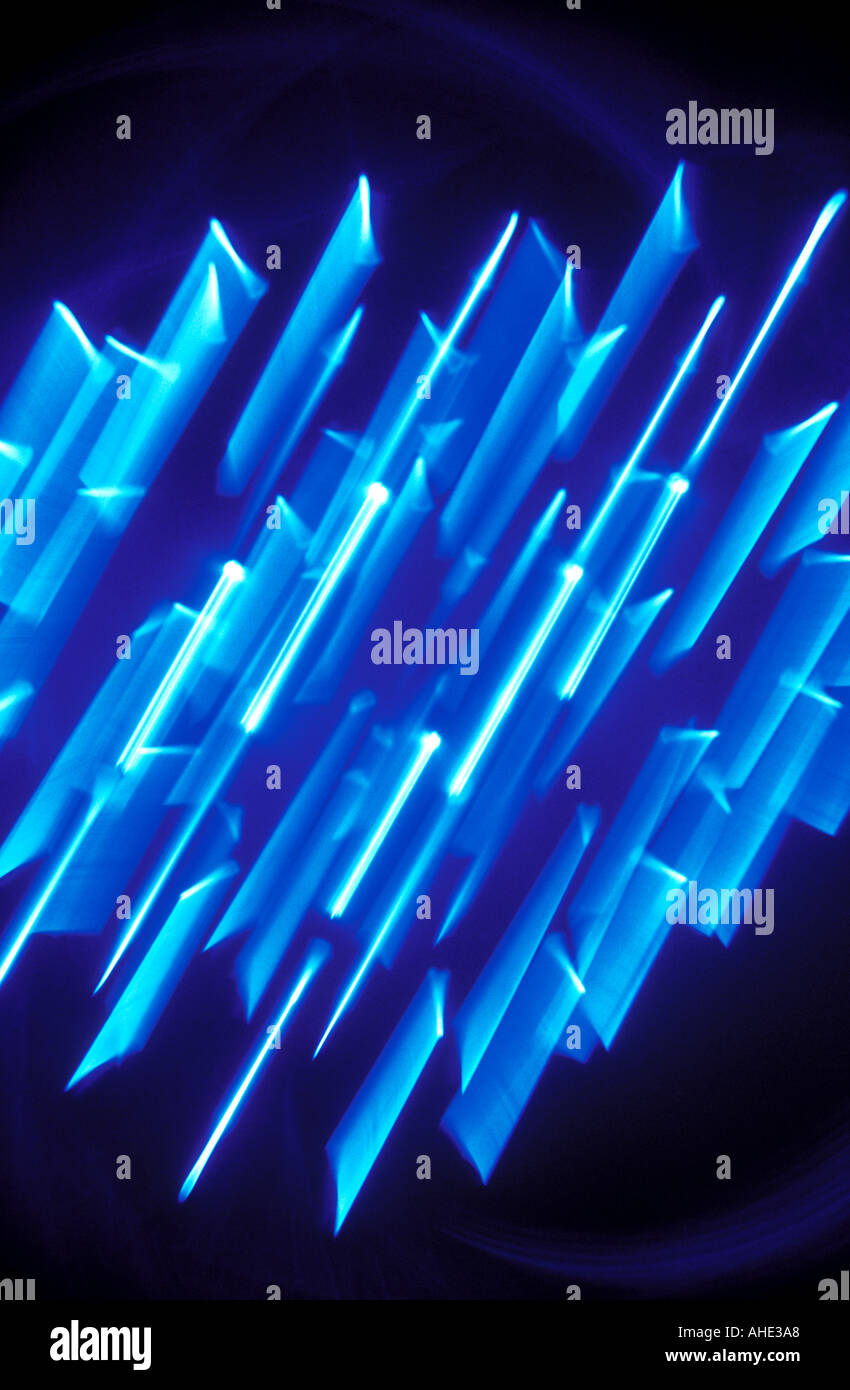 Blue abstract light pattern Stock Photo - Alamy