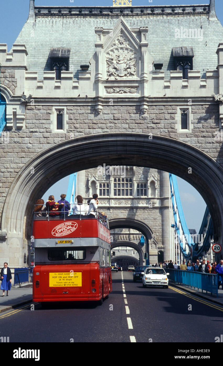 Tour bus crossing tower hi-res stock photography and images - Alamy