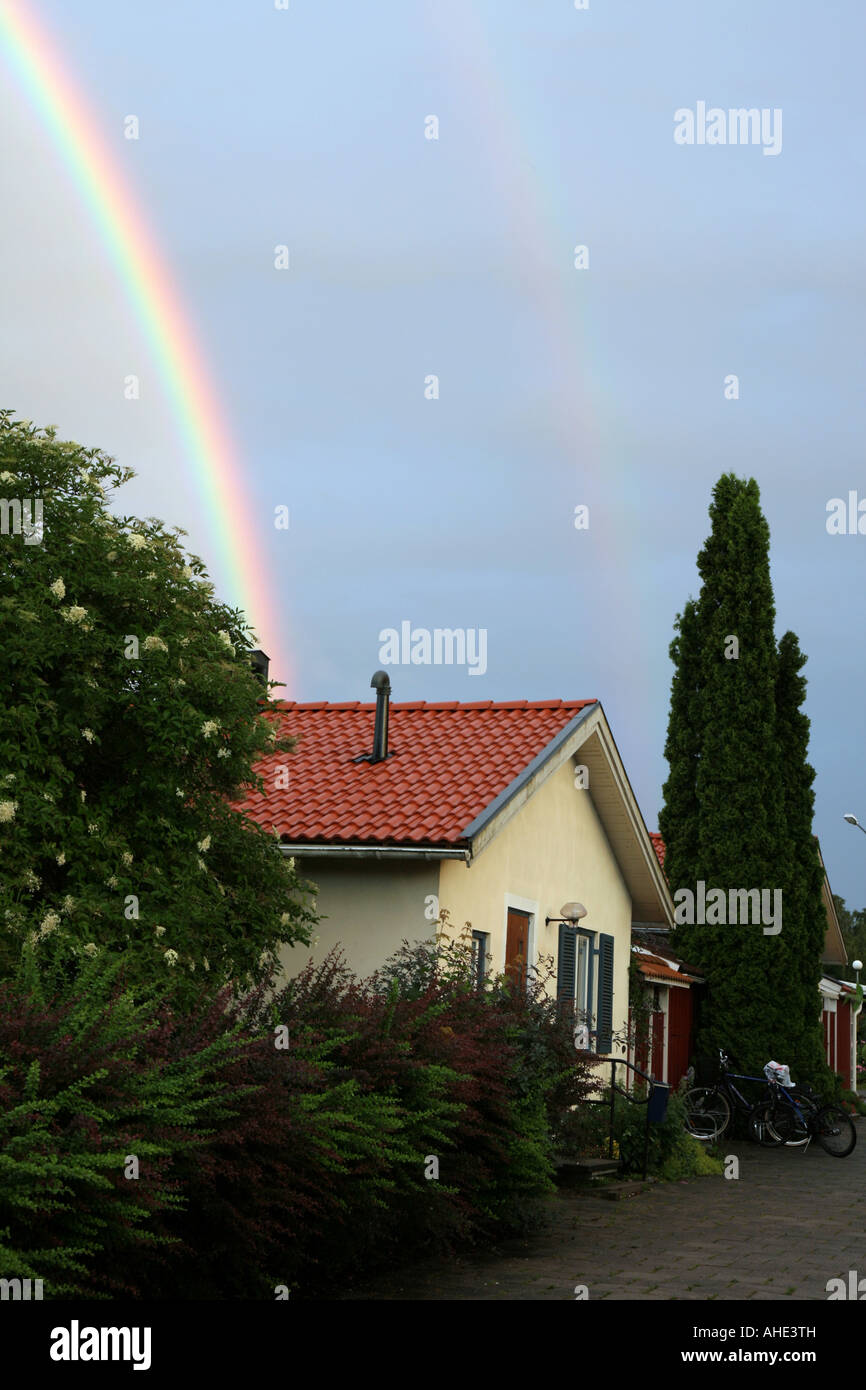 Rainbow house hi-res stock photography and images - Alamy