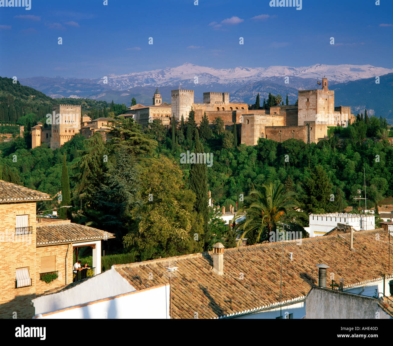 Alhambra palace granada skyline hi-res stock photography and images - Alamy