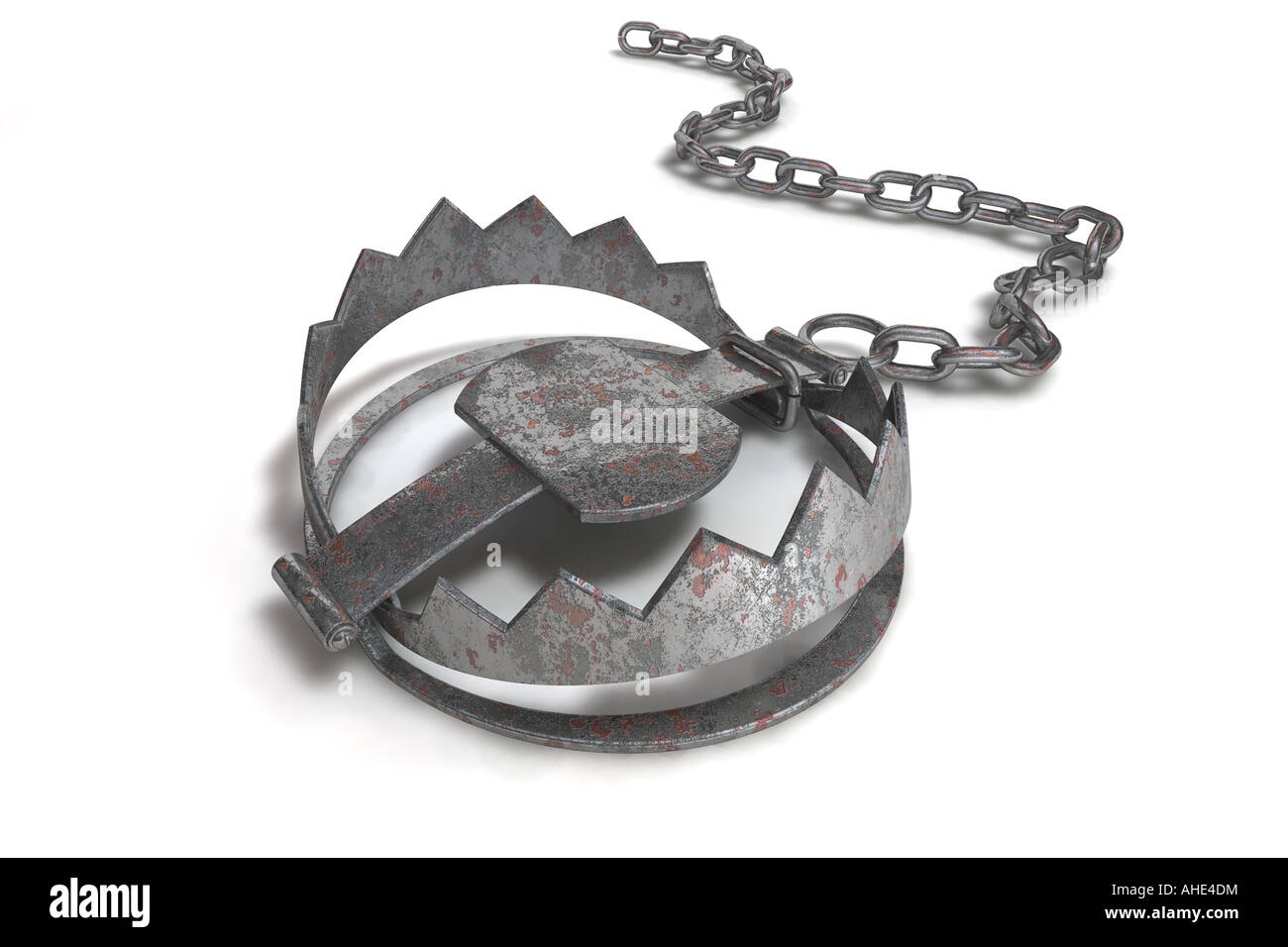 Bear or wolf trap Stock Photo - Alamy