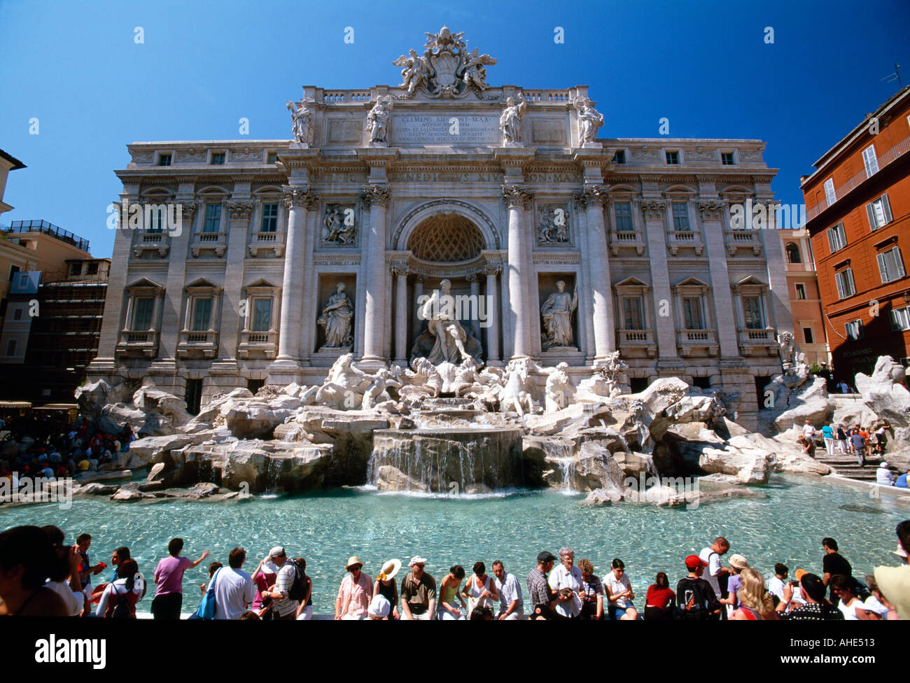Italy, Rome, Trevi Fountain, Baroque Fontana di Trevi Stock Photo - Alamy
