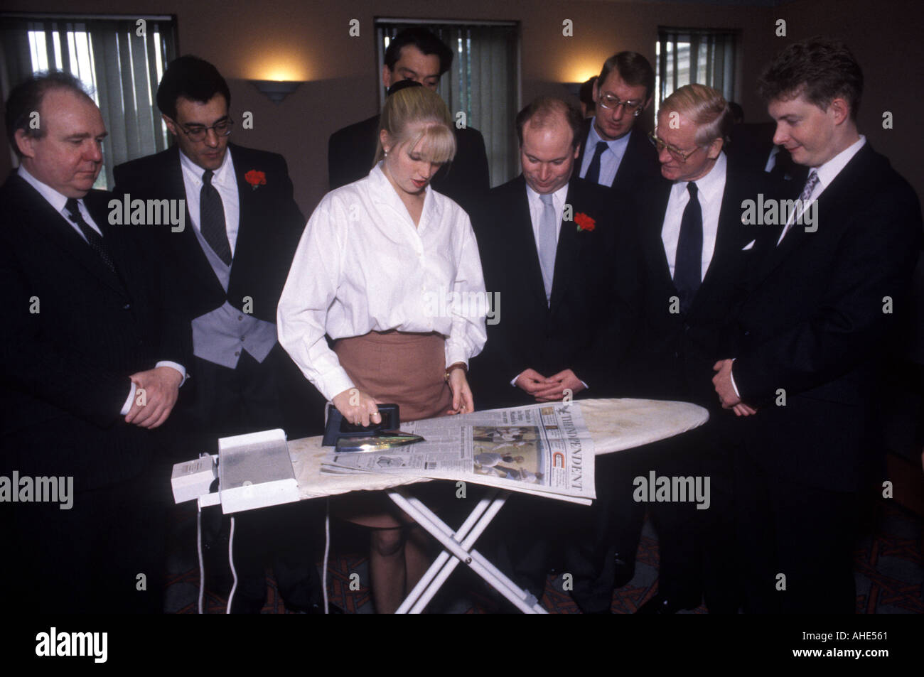 Student butlers learn how to iron a newspaper to accompany breakfast ... Student butlers learn how to iron a newspaper to accompany breakfast ...