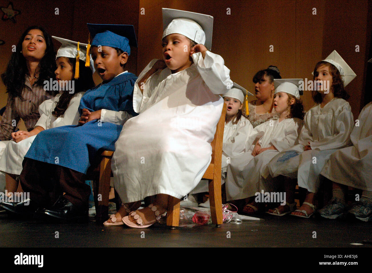 Preschool children s graduation Stock Photo - Alamy