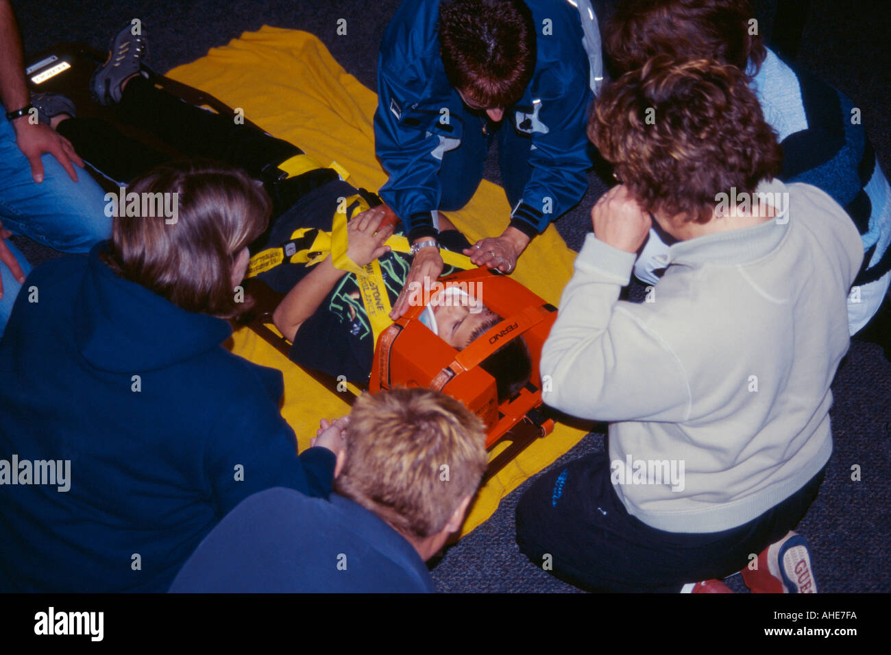 First Aid Demonstration Stock Photo - Alamy