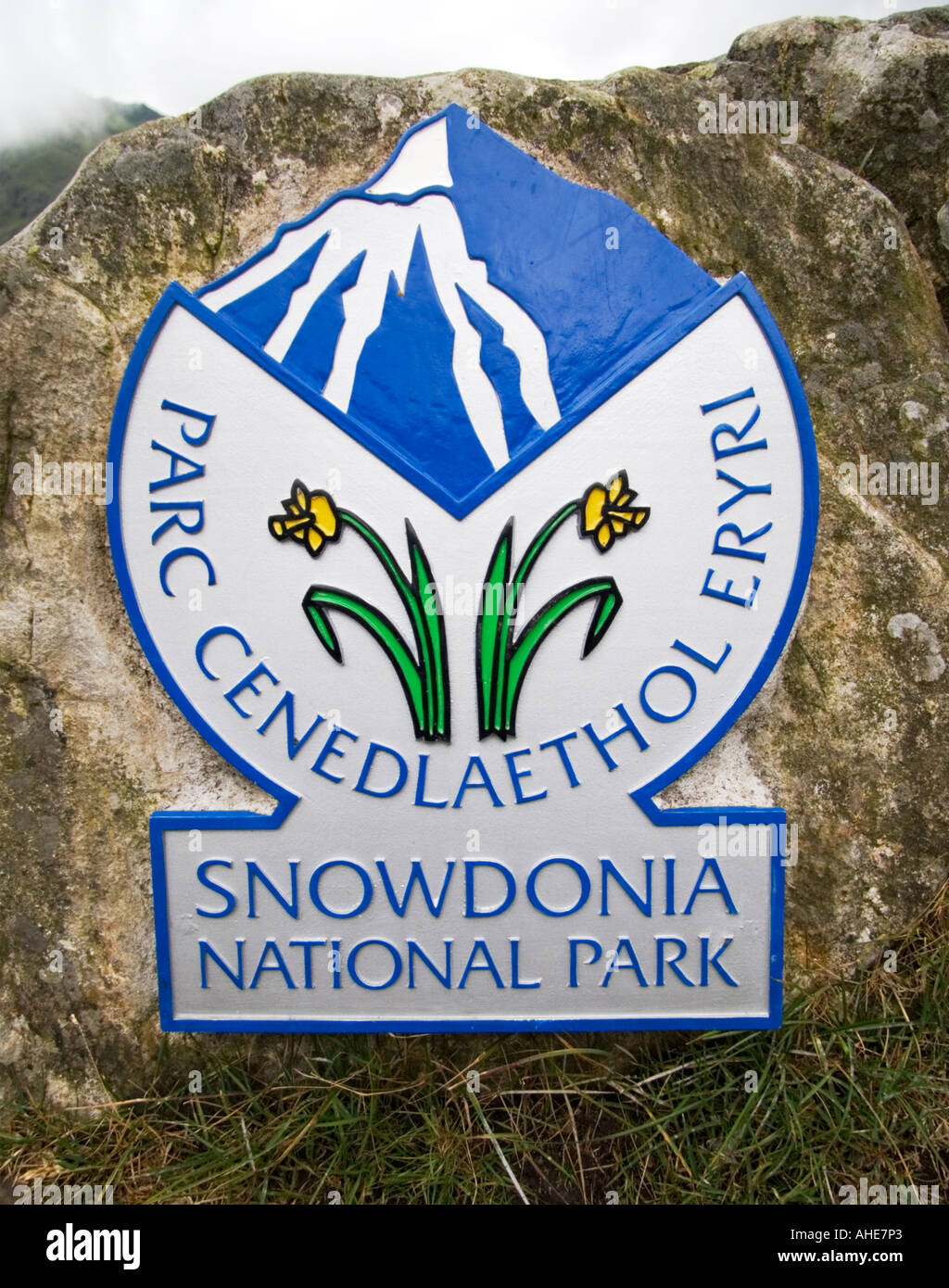 Snowdonia national park sign hi-res stock photography and images - Alamy