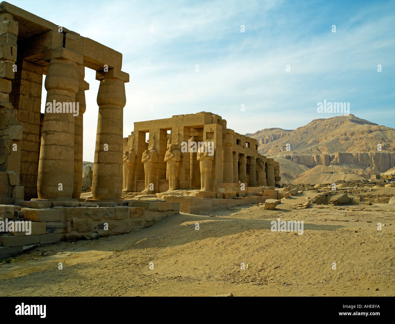Ramesseum mountains hi-res stock photography and images - Alamy