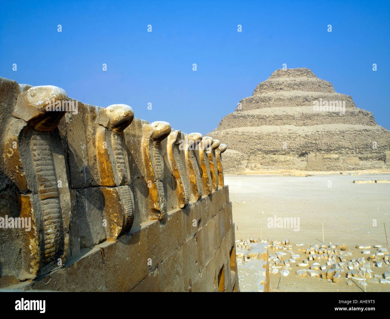 Funerary complex of zoser hi-res stock photography and images - Alamy