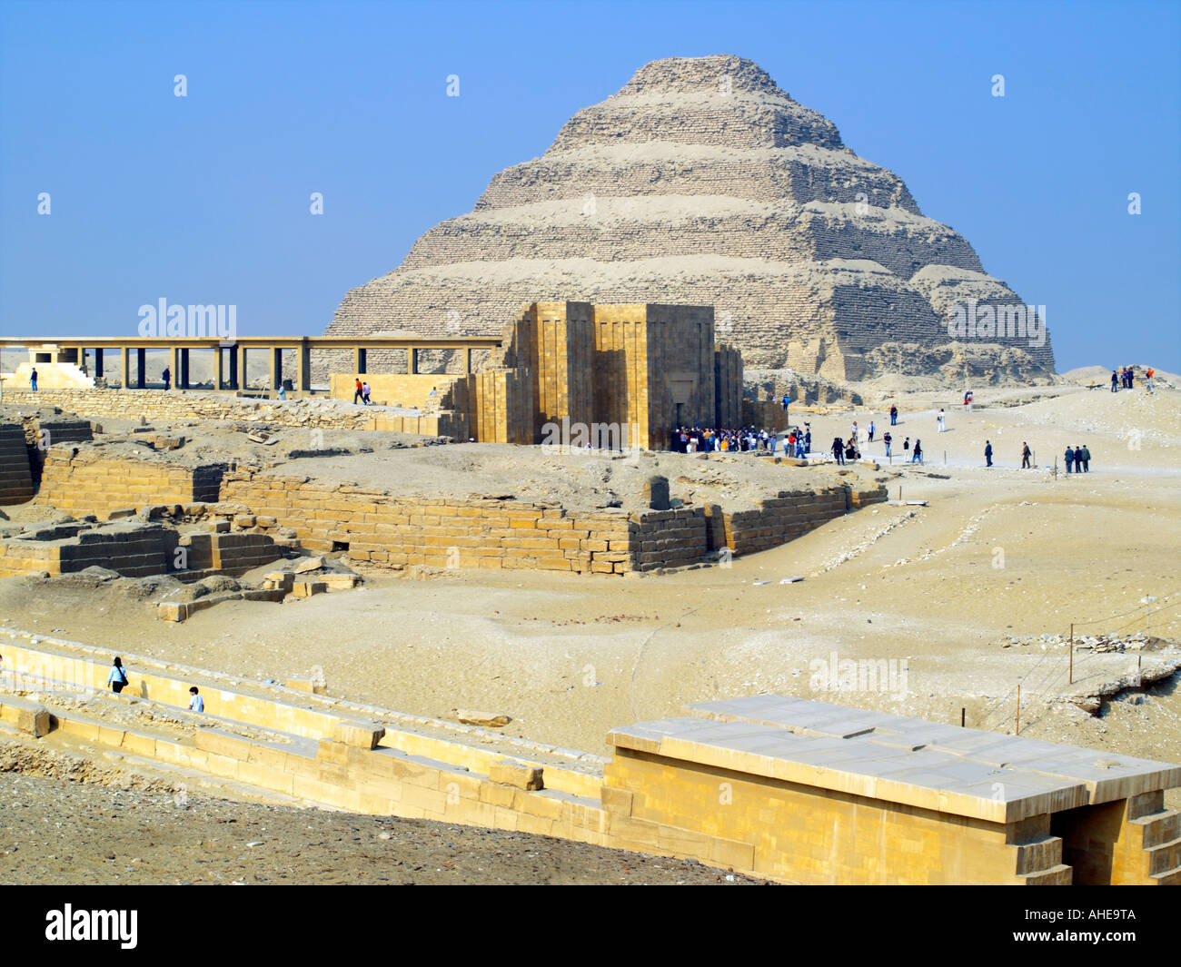 Funerary complex of zoser hi-res stock photography and images - Alamy