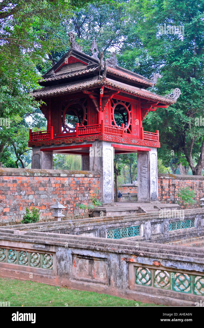 Asia Far East Vietnam Hanoi Temple of Literature Van Mieu Gate ...