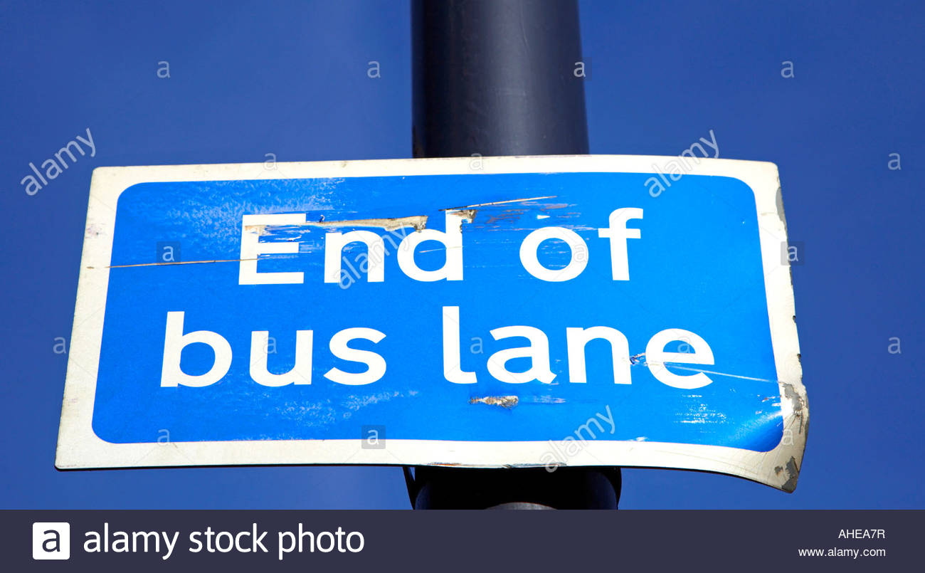 Bus Lane Sign High Resolution Stock Photography and Images - Alamy