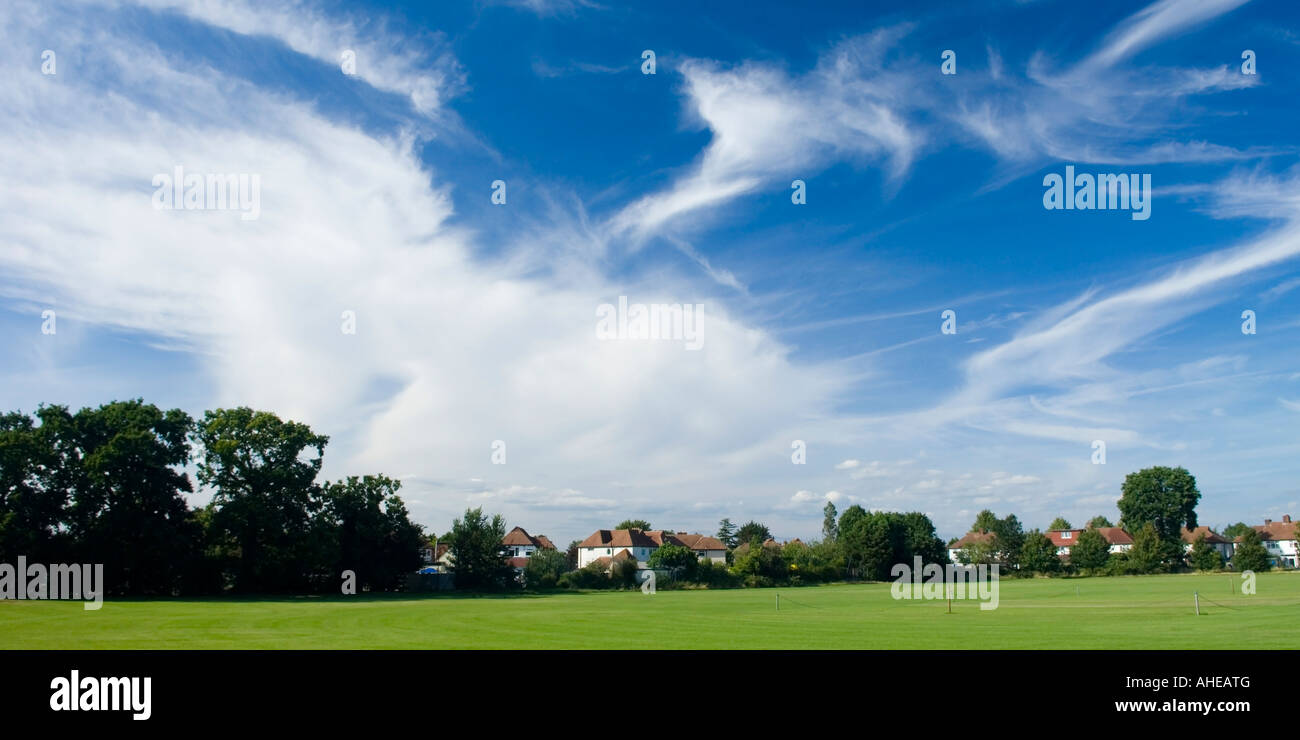 Residential houses beside Manor Park Recreation Ground in Worcester ...