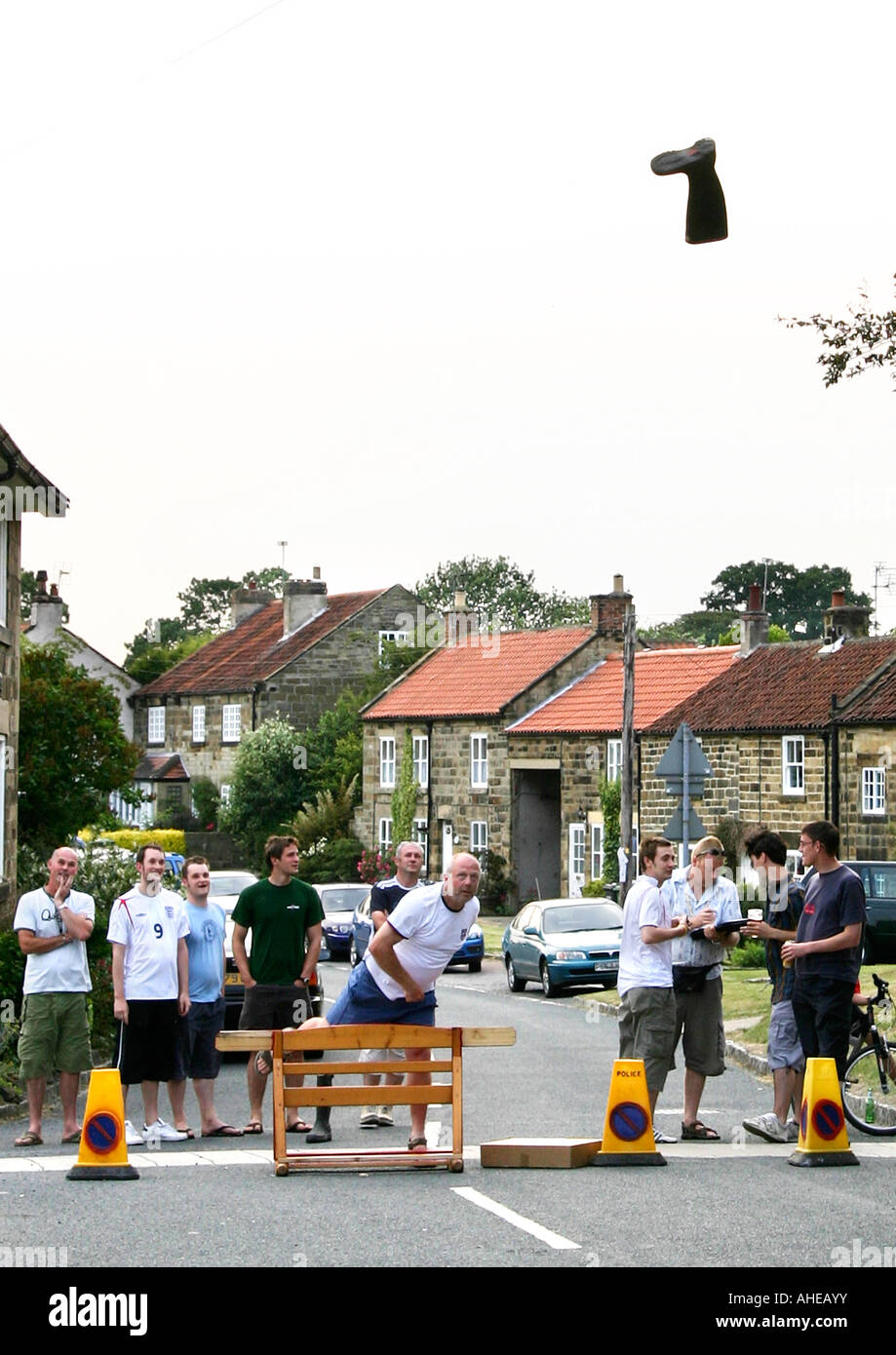 Wellie throwing hi-res stock photography and images - Alamy
