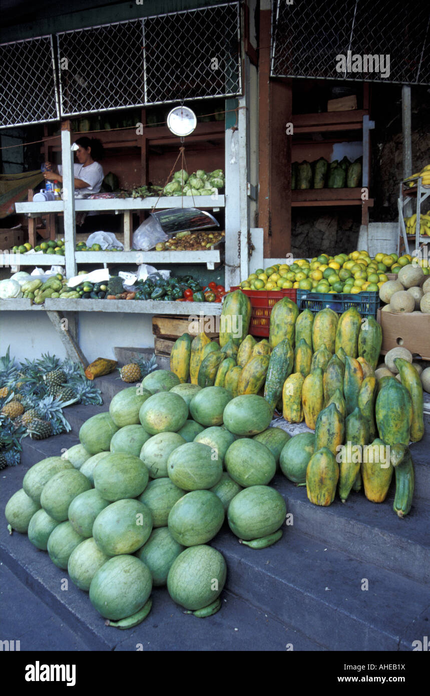 Market stall of a market in honduras hi-res stock photography and ...