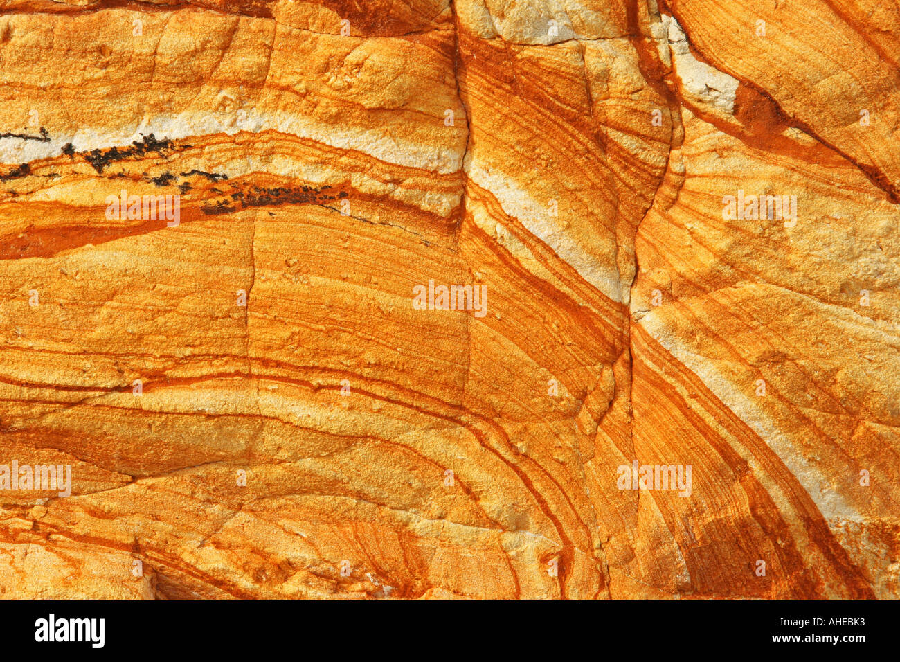 Sandstone Rock on the Onawe Peninsula on the south island of New ...