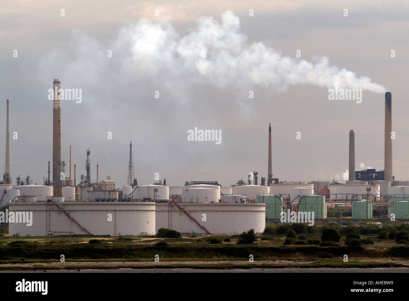 Fawley marine Terminal on Southampton Water hampshire southern England ...