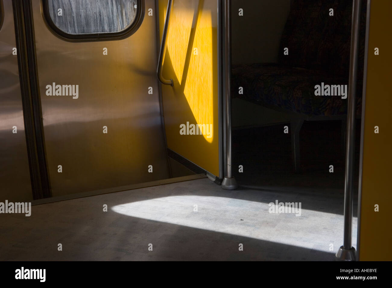 shadow and light in train entry Stock Photo - Alamy