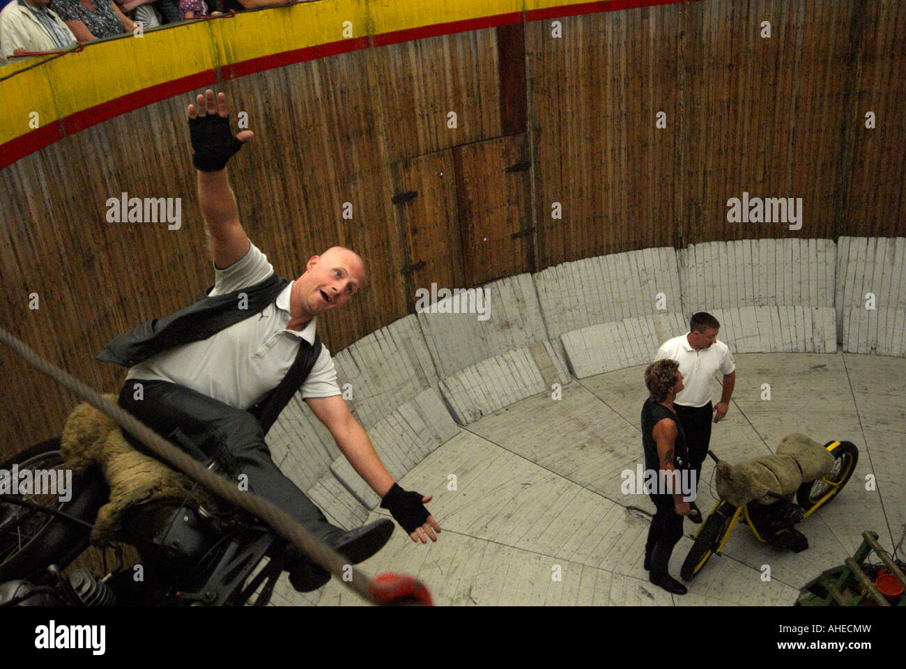 William Arne motorcircus at the Kivik market Stock Photo - Alamy