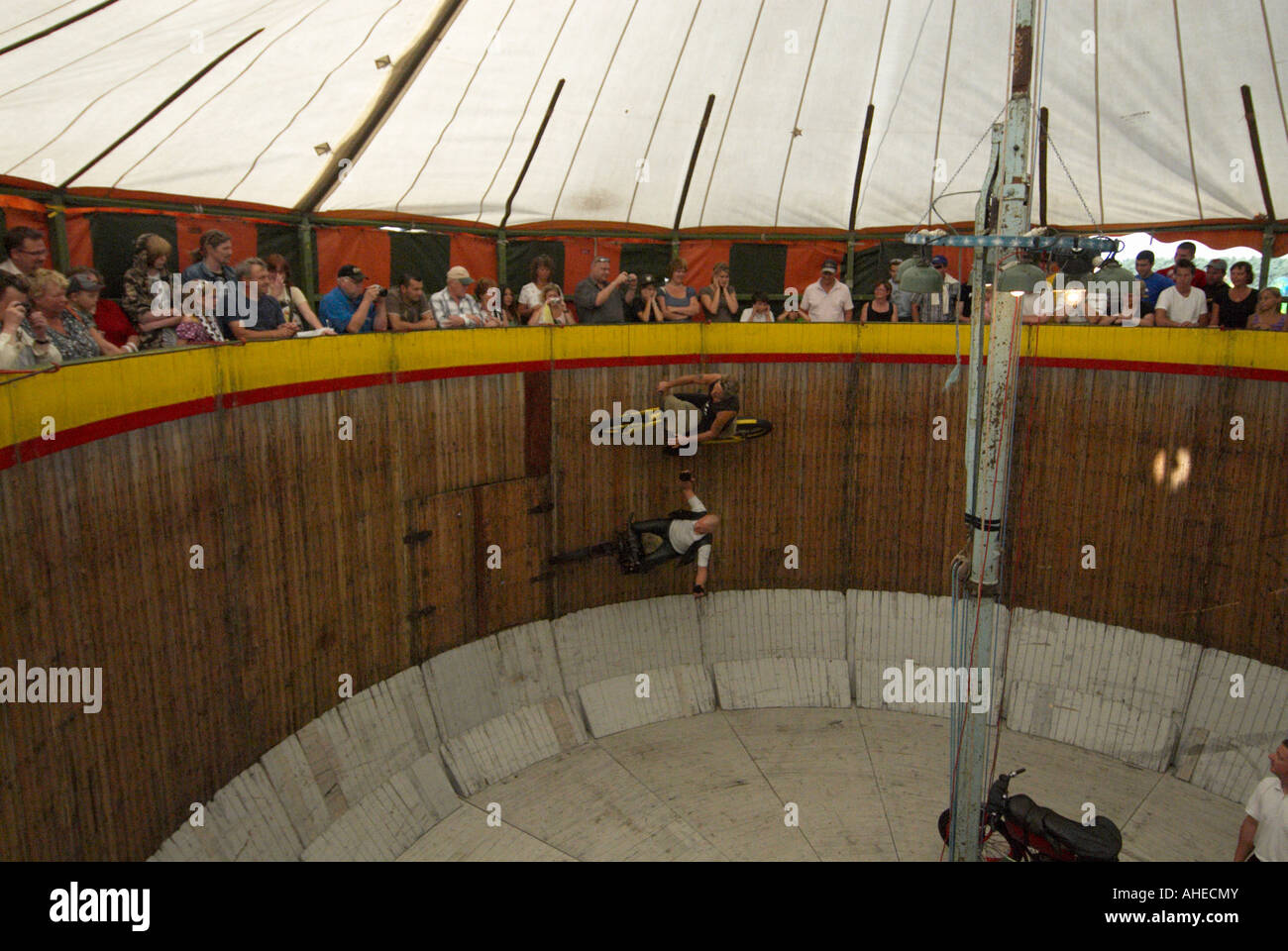 William Arne motorcircus at the Kivik market Stock Photo - Alamy