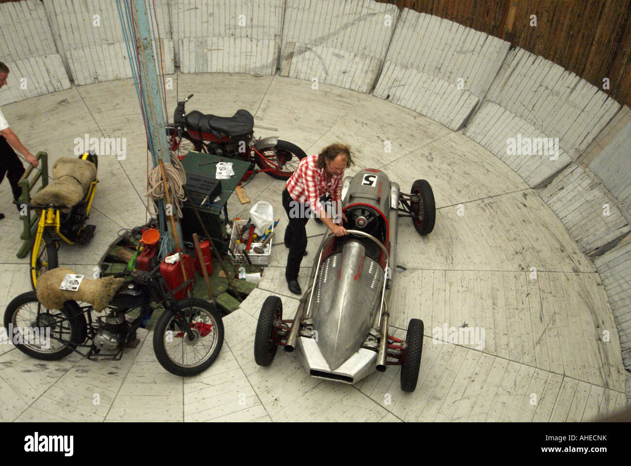 William Arne motorcircus at the Kivik market Stock Photo - Alamy