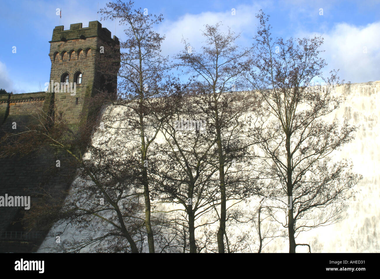 Ladybower Dam Tower High Resolution Stock Photography and Images - Alamy