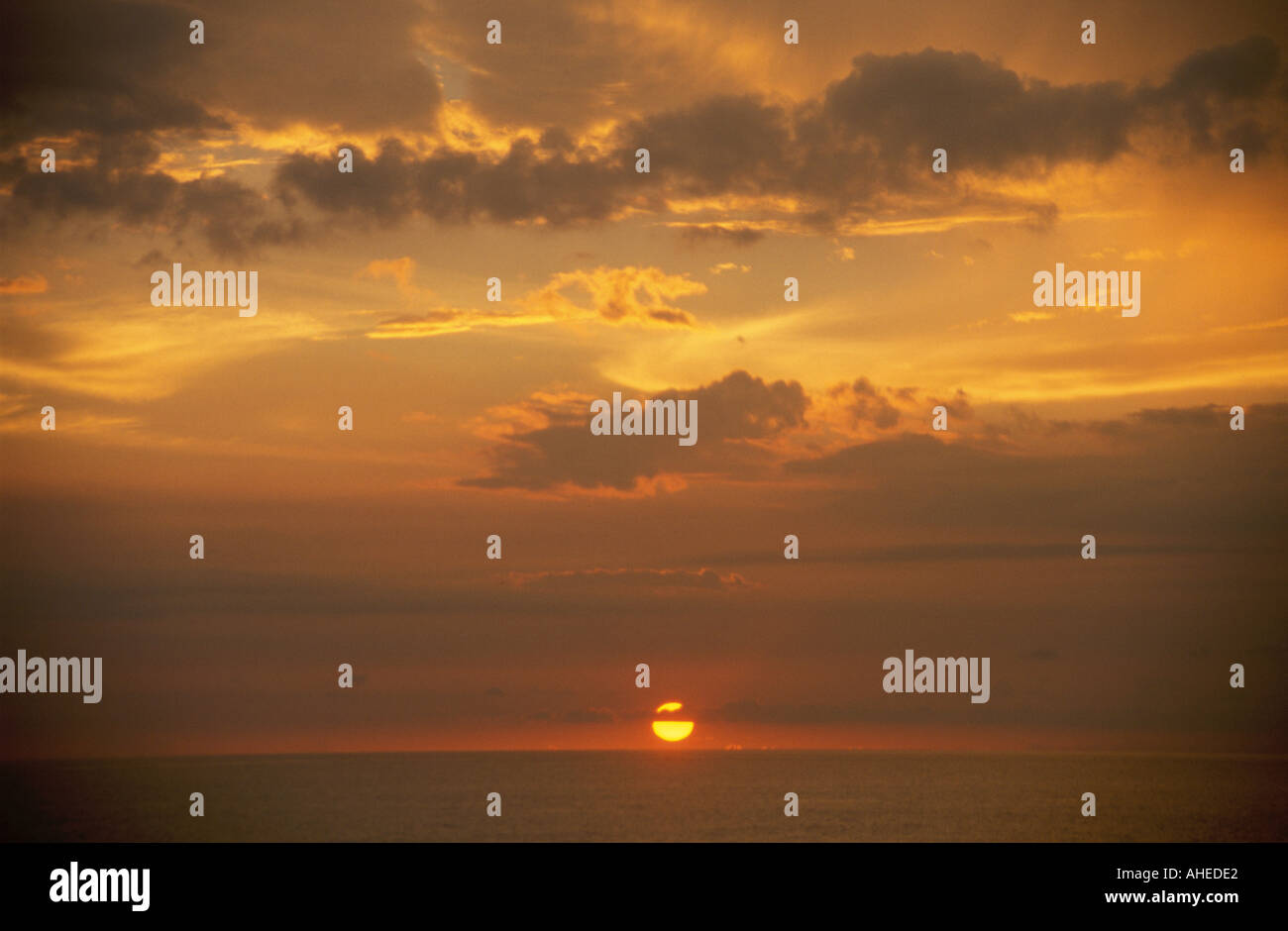 Sunset Kerala India Stock Photo - Alamy