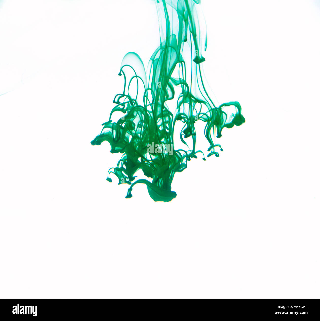 Green ink in water Stock Photo - Alamy