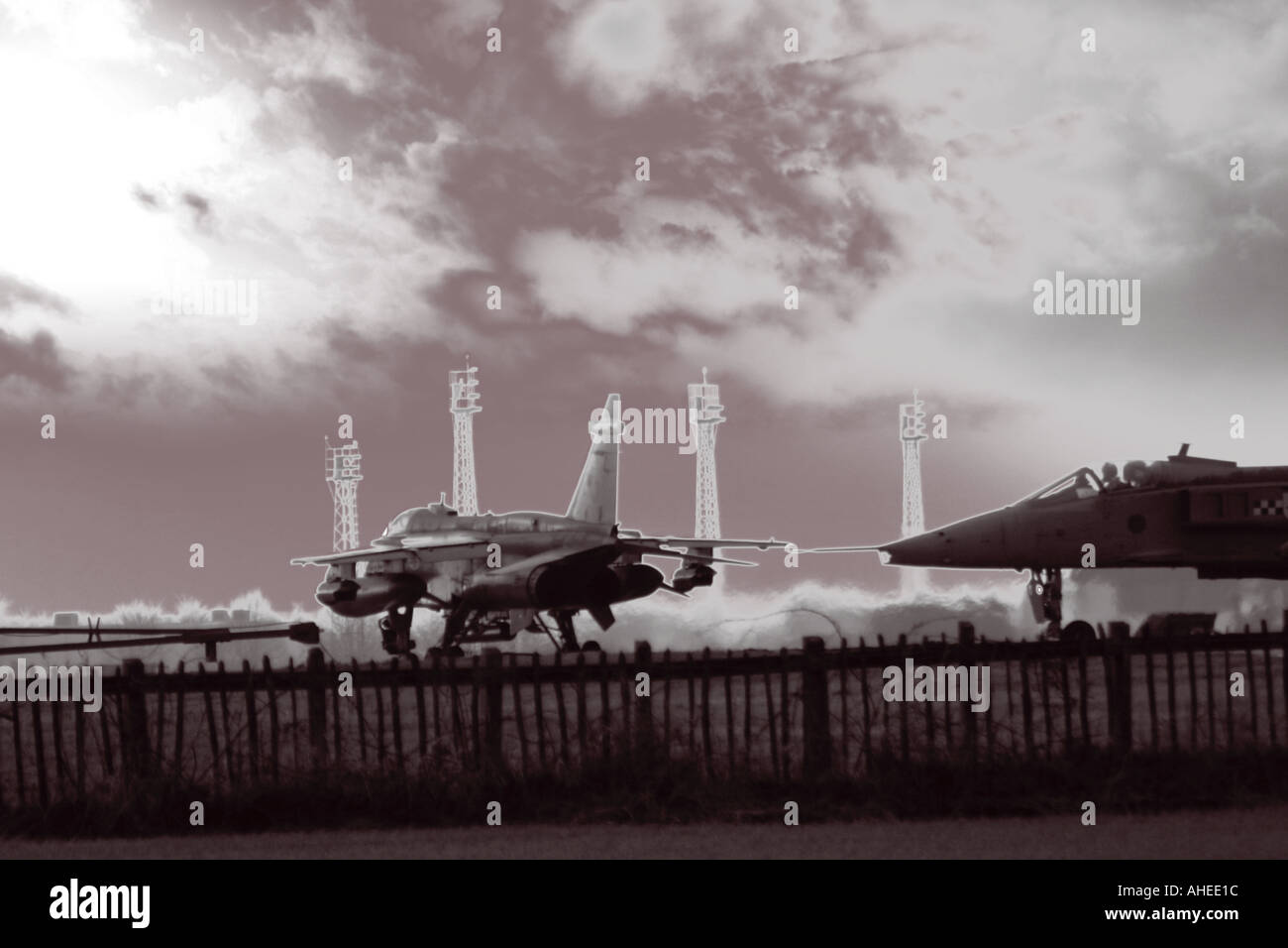 RAF Sepecat Jaguars At Takeoff Stock Photo - Alamy