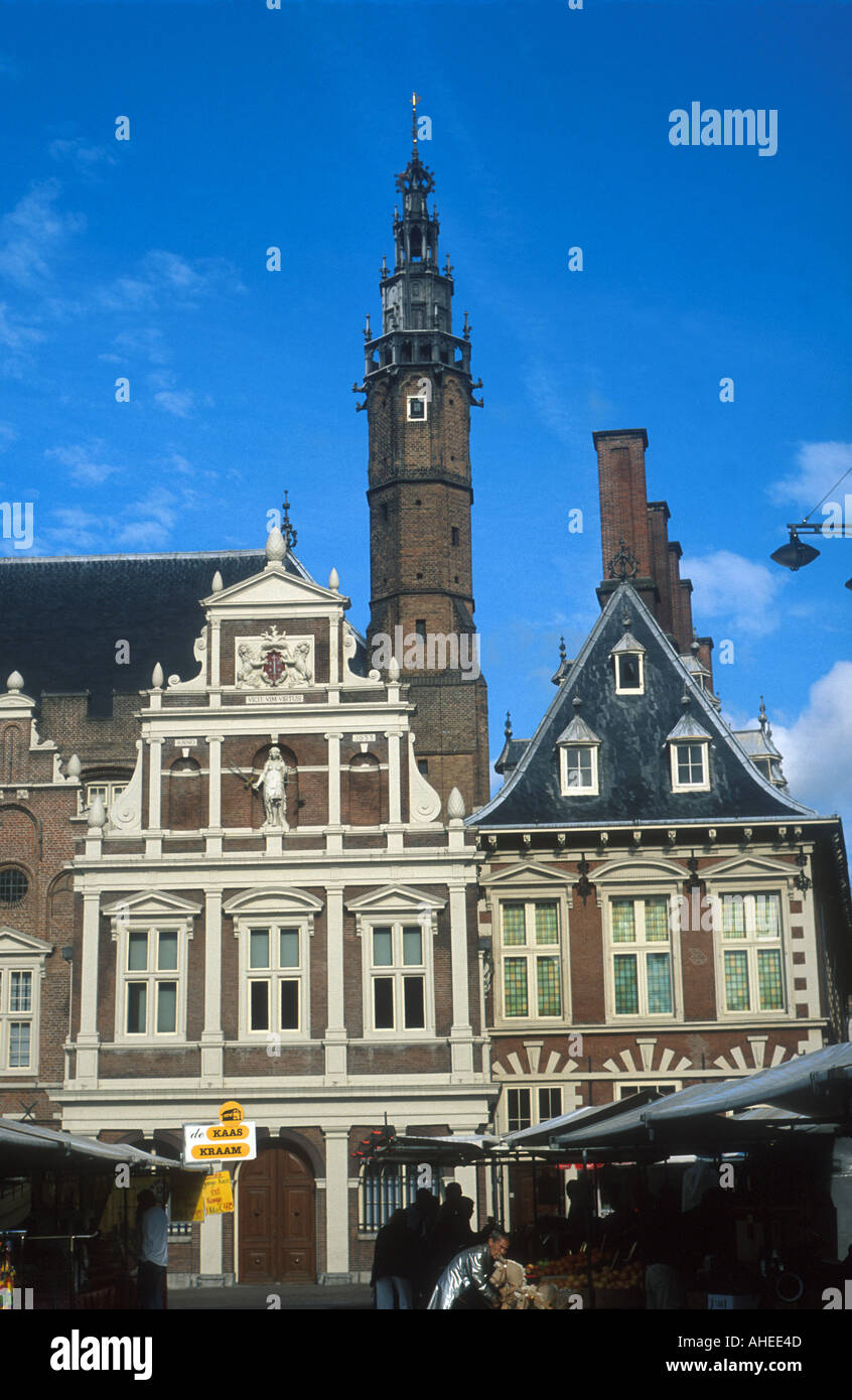 The Market Square Haarlem Holland Stock Photo - Alamy