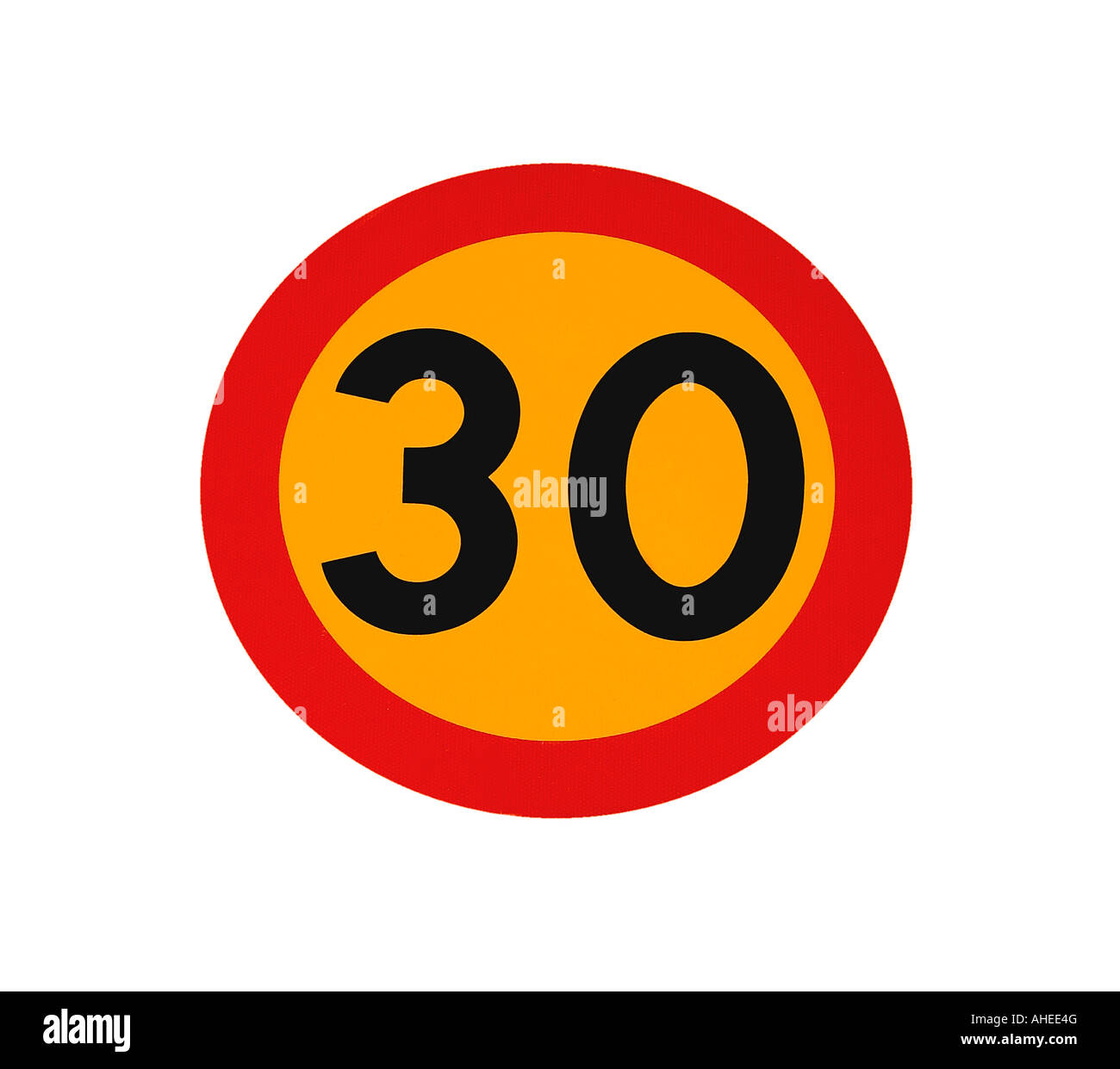 Sign 30 km Cut Out Stock Images & Pictures - Alamy