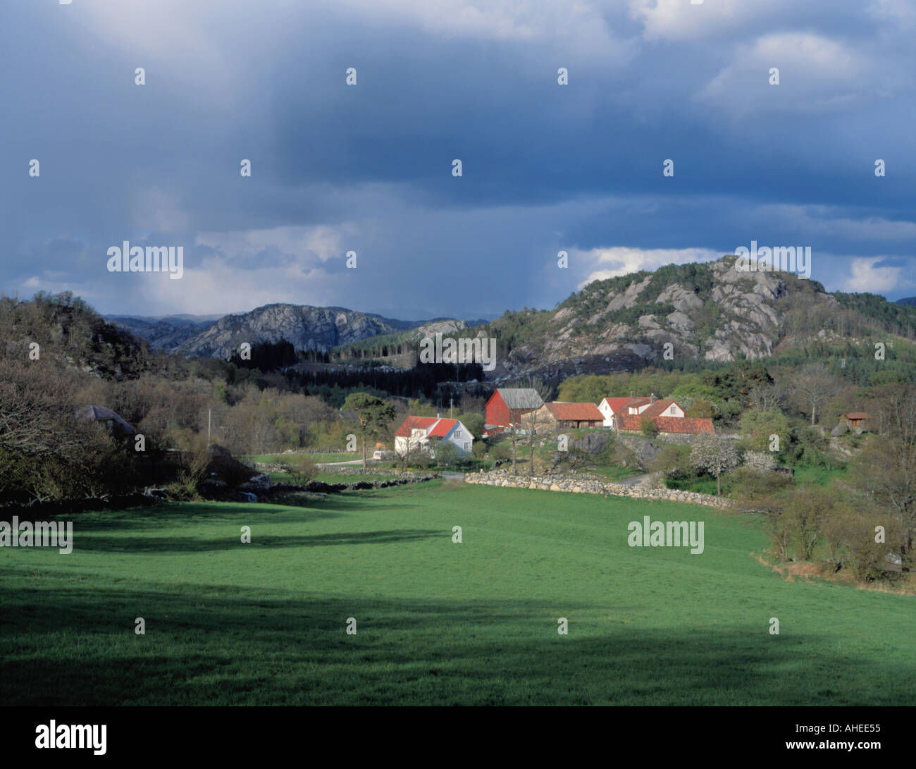 Beautiful rural scene south of Egersund, Rogaland, Norway Stock Photo ...