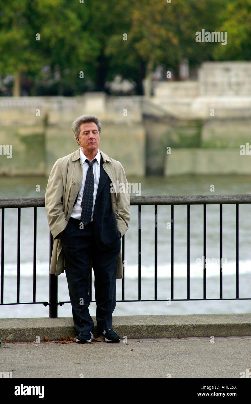 Legendary Hollywood actor Dustin Hoffman shooting a film "Last Chance ...