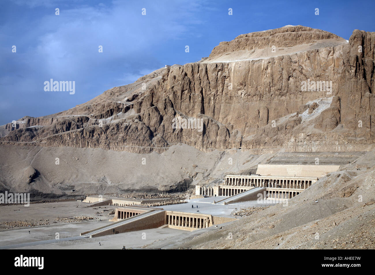 Deir al Bahri, Funerary Temple of Hatshepsut, Valley of the Kings Stock Photo - Alamy
