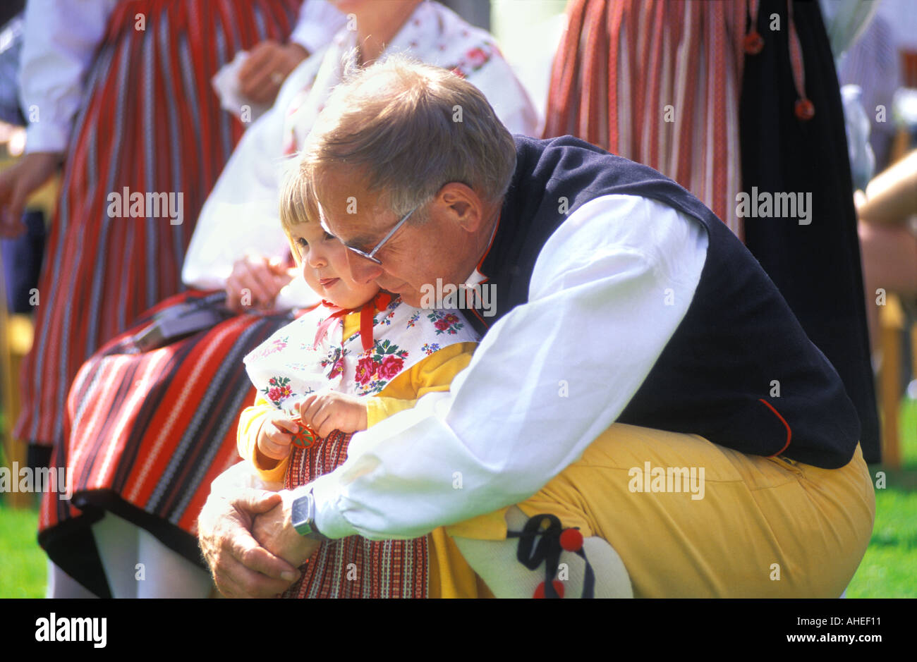 SWEDEN DALARNA LEKSAND MIDSUMMER CELEBRATION Stock Photo - Alamy