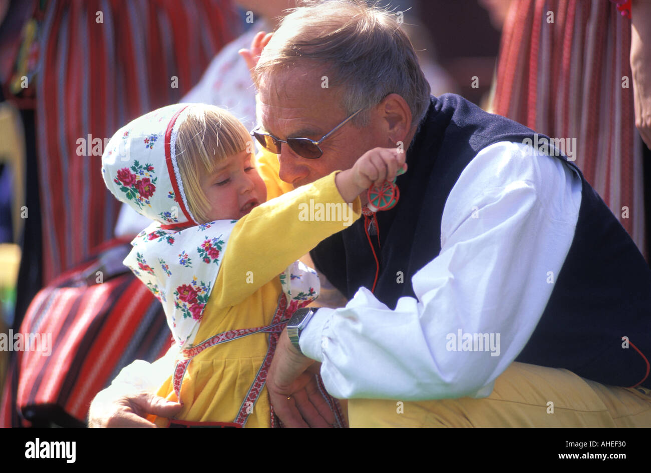 SWEDEN DALARNA LEKSAND MIDSUMMER CELEBRATION Stock Photo - Alamy