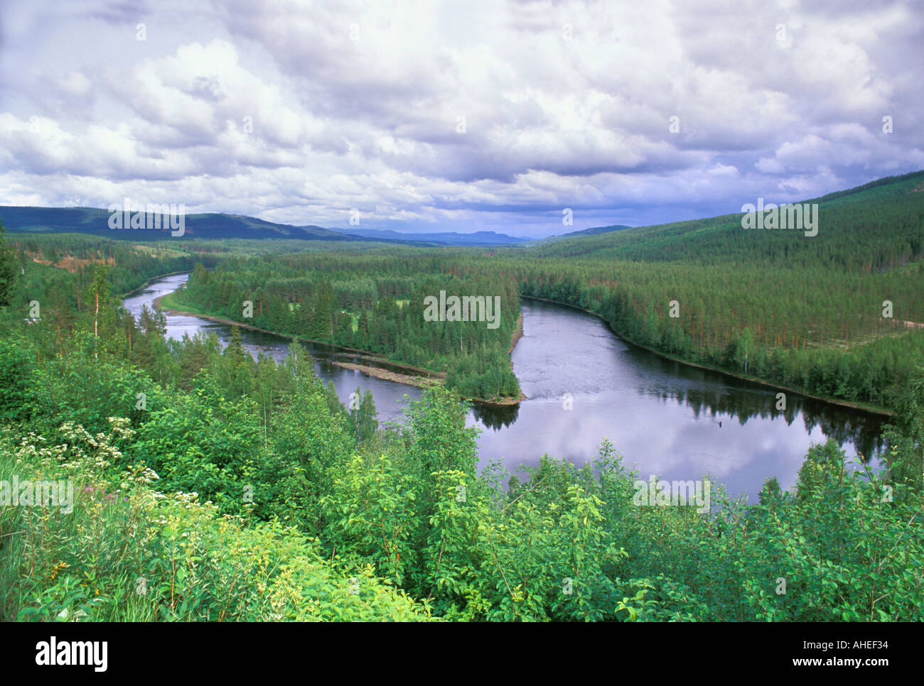 DALALVEN RIVER DALARNA SWEDEN Stock Photo - Alamy