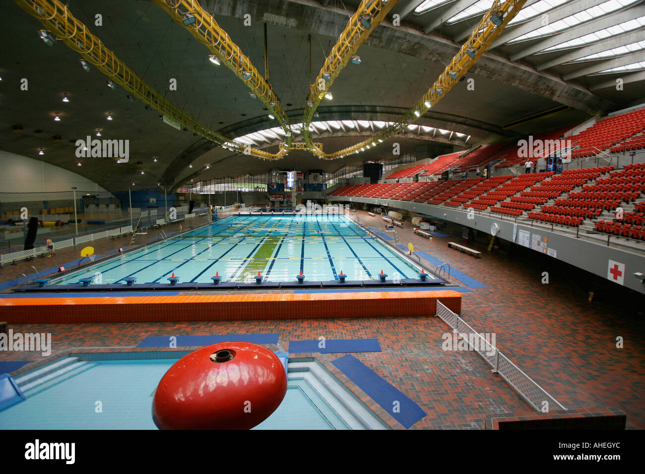 The Olympic swimming pool of Montreal Canada Stock Photo - Alamy
