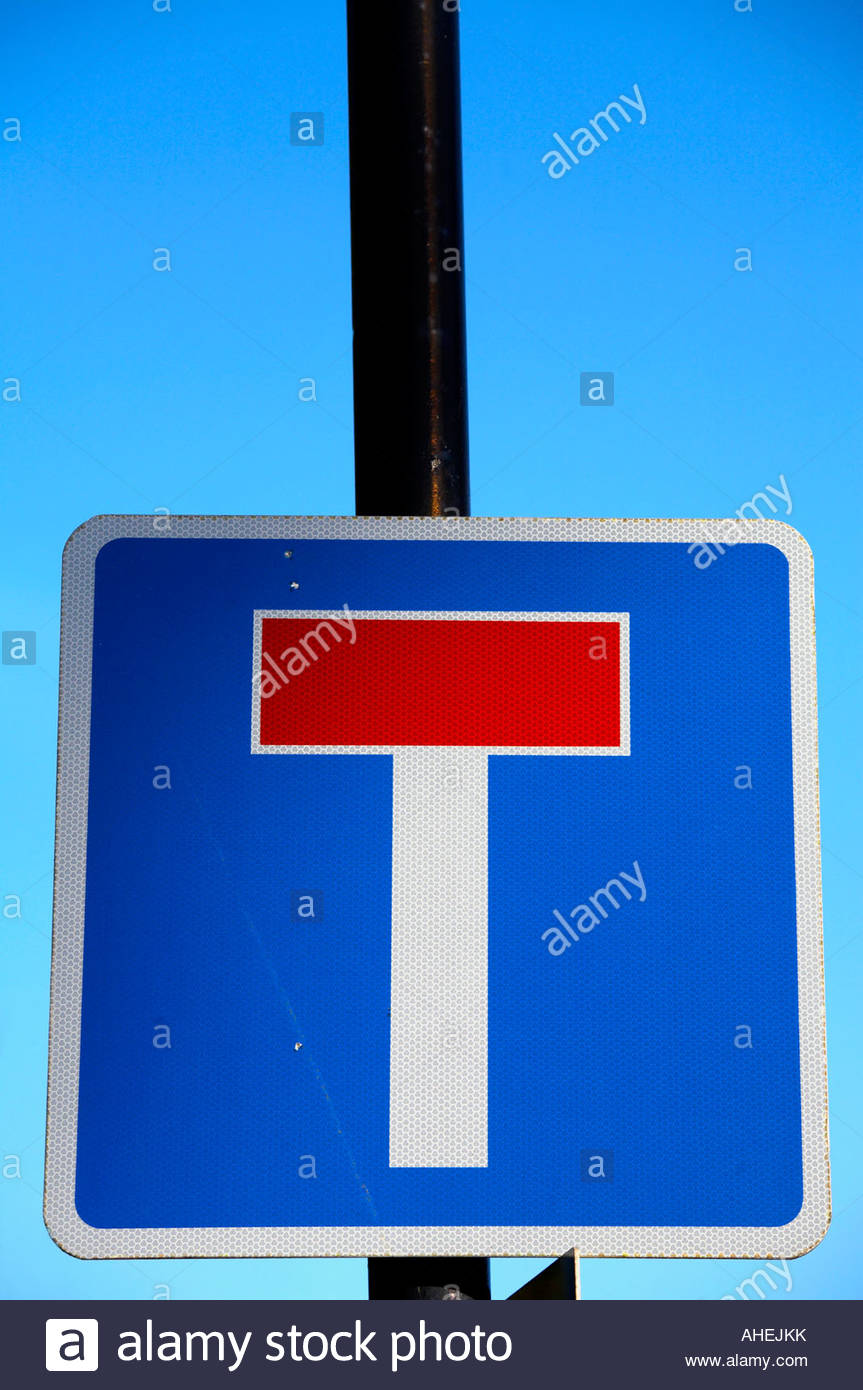 Dead end signpost Stock Photo - Alamy
