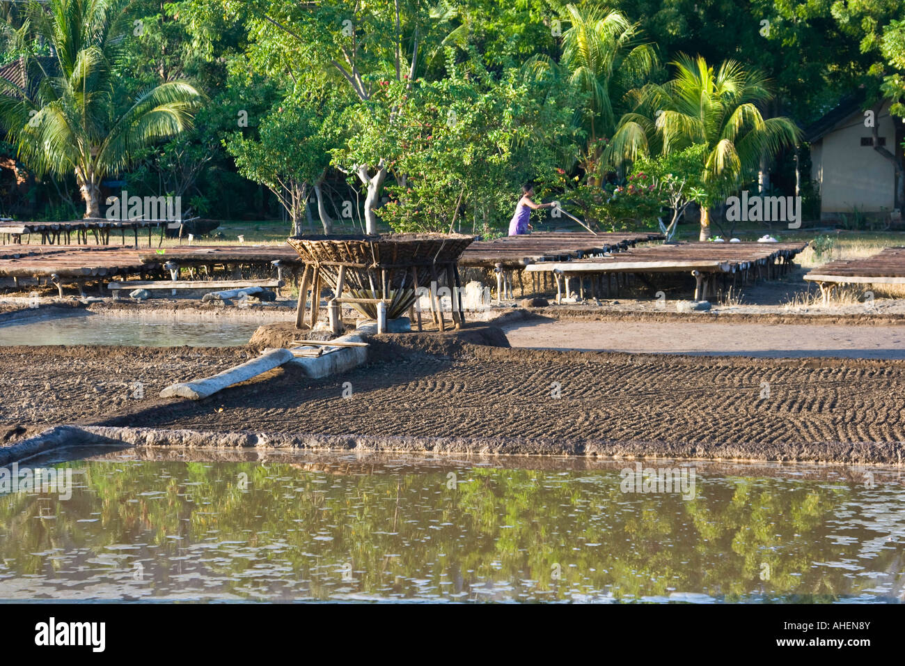 Traditional salt making of amed hi-res stock photography and images - Alamy