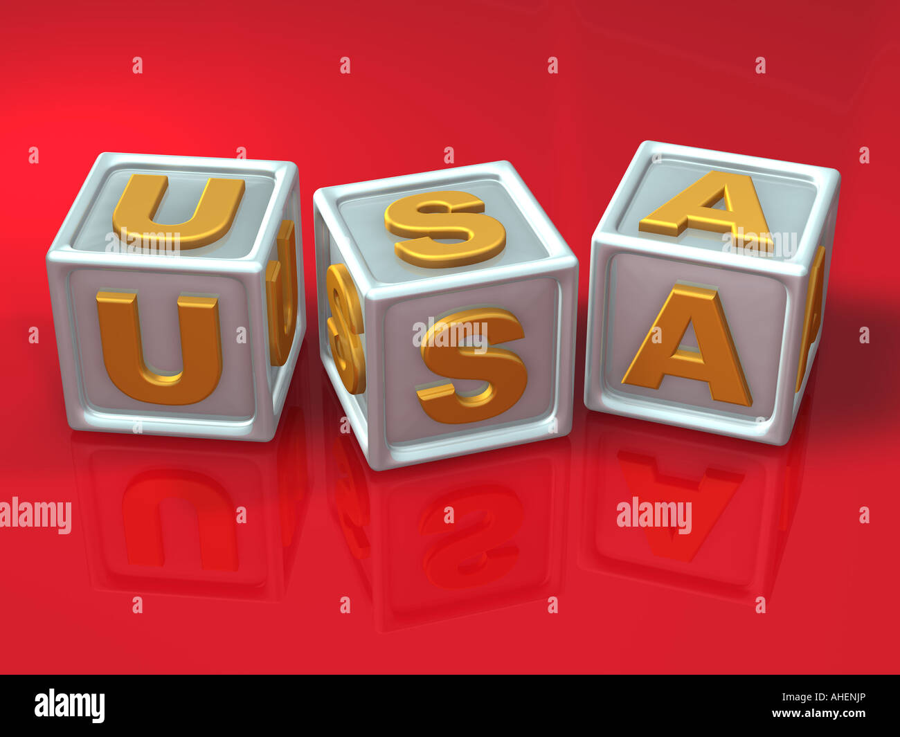 block letters 3d concept illustration Stock Photo - Alamy