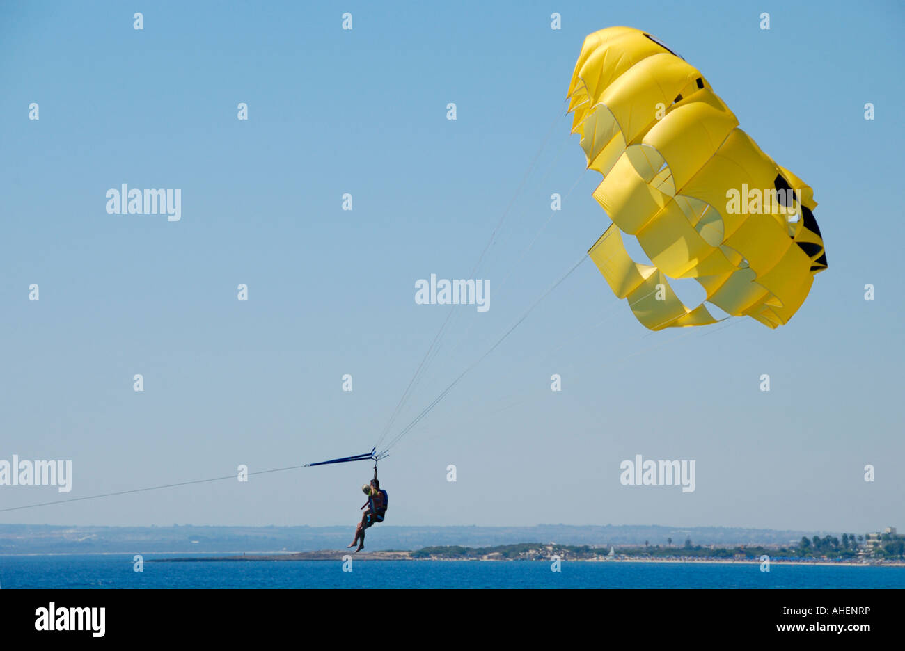 Cyprus paragliding thrill extreme hi-res stock photography and images ...