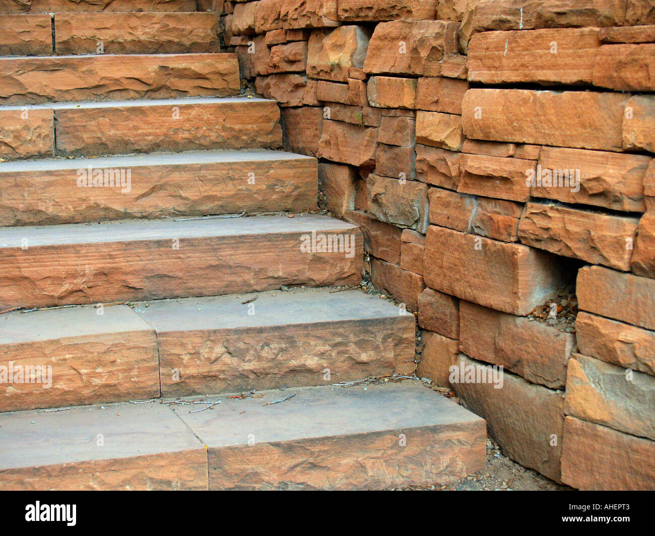 Flagstone staircase hi-res stock photography and images - Alamy