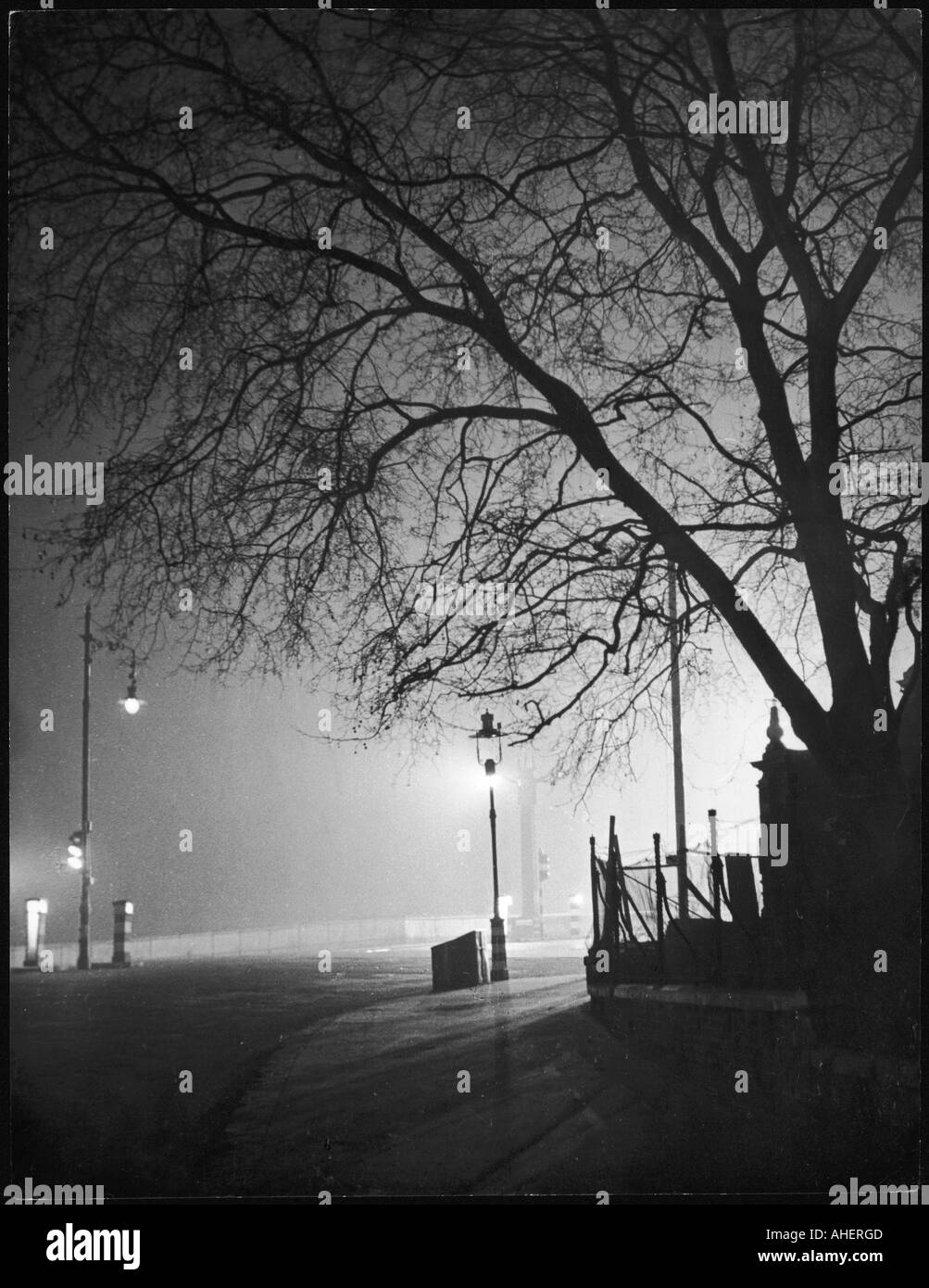 Spooky Night Scene Stock Photo - Alamy