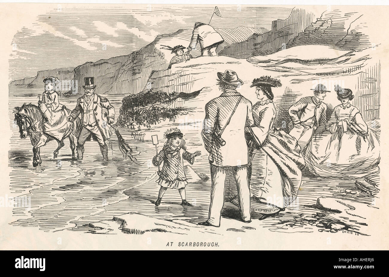 Victorian beach scene hi-res stock photography and images - Alamy