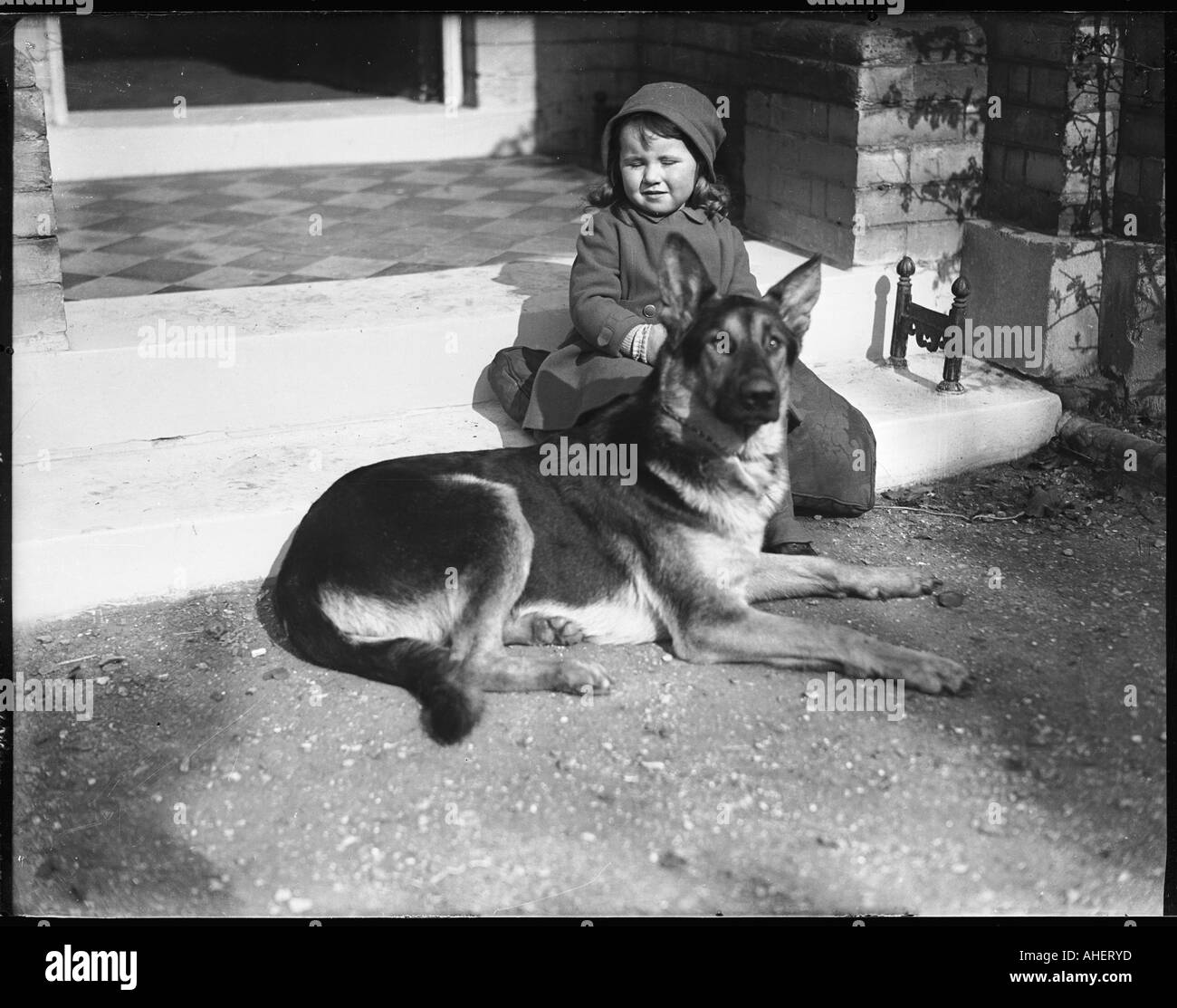 Girl German Shepherd Stock Photo - Alamy