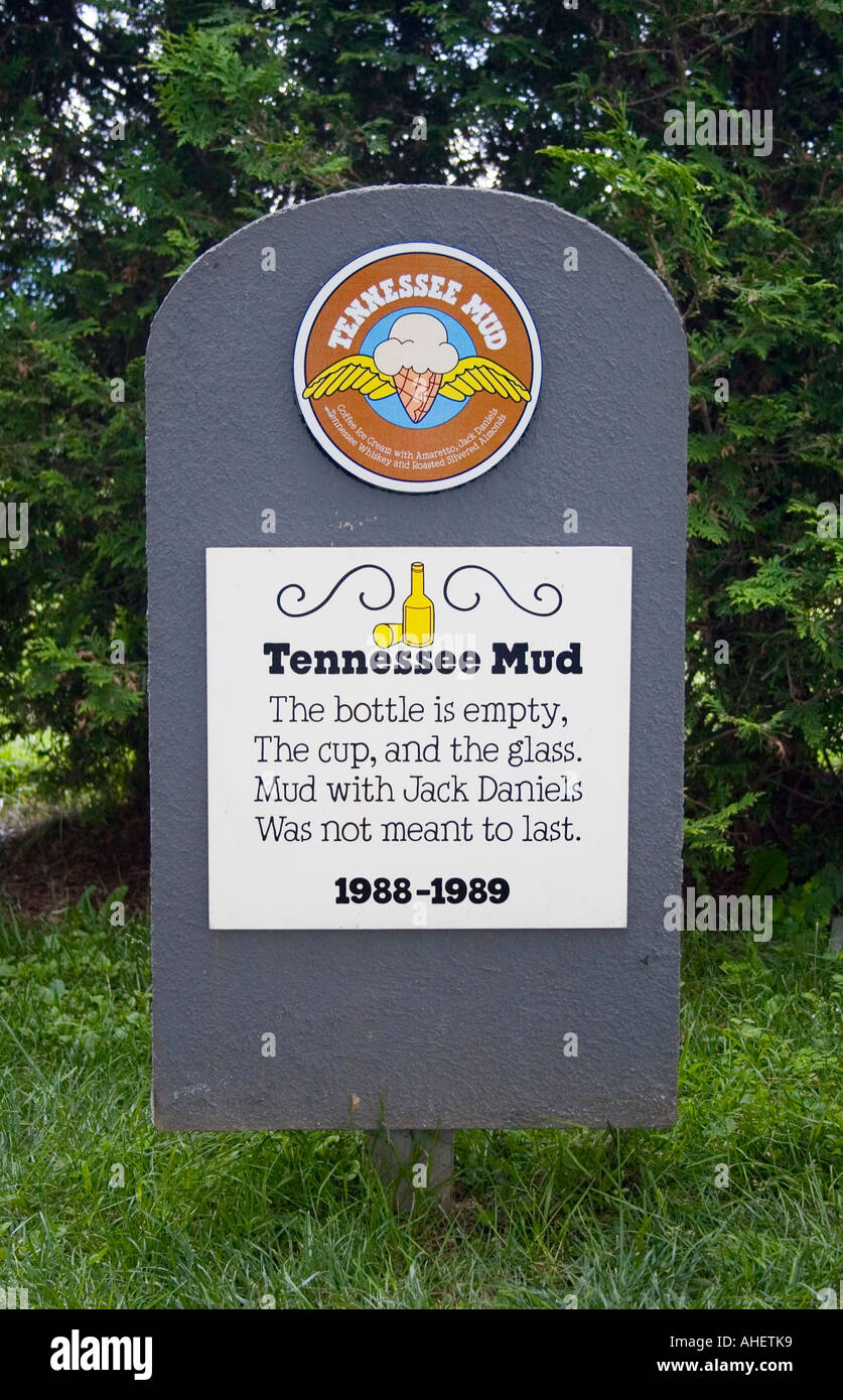 Tennessee Mud gravestone at the Flavor Cemetery at Ben and Jerrys Ice ...
