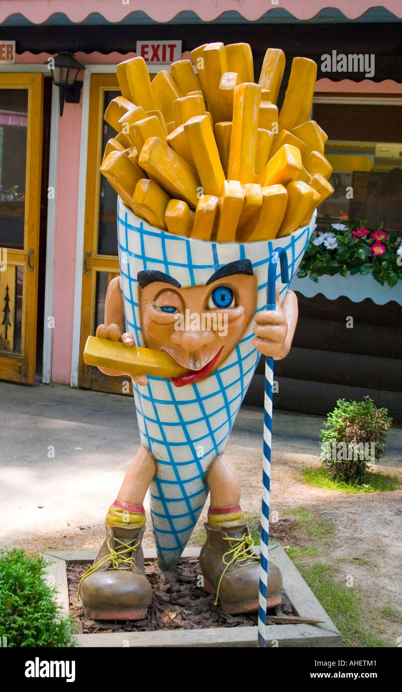 French Fry guy at Magic Forest a fairy tale themed childrens amusement ...