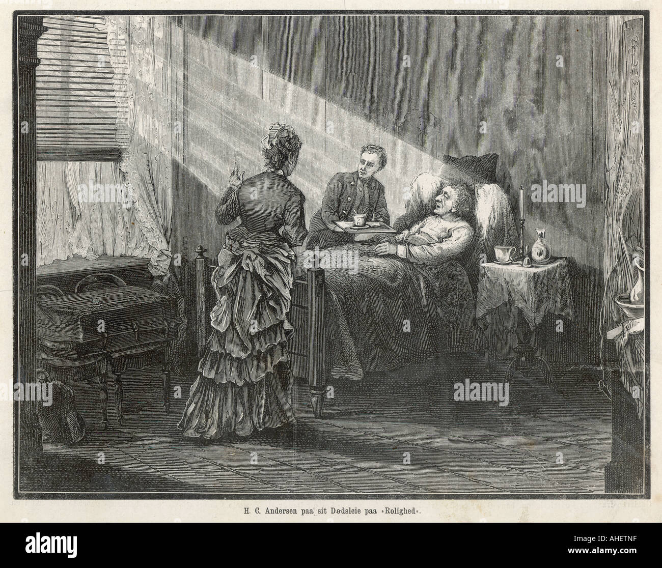 Andersens Death 1875 Stock Photo - Alamy