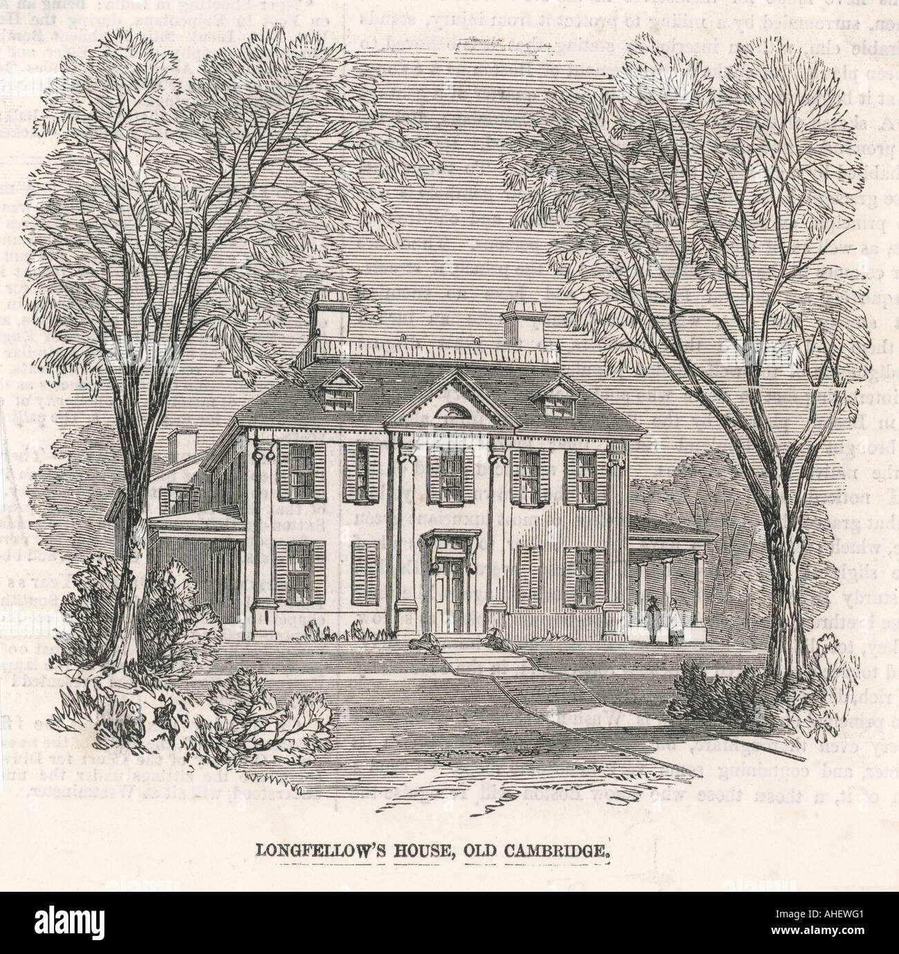 Longfellows home at craigie house hi-res stock photography and images ...