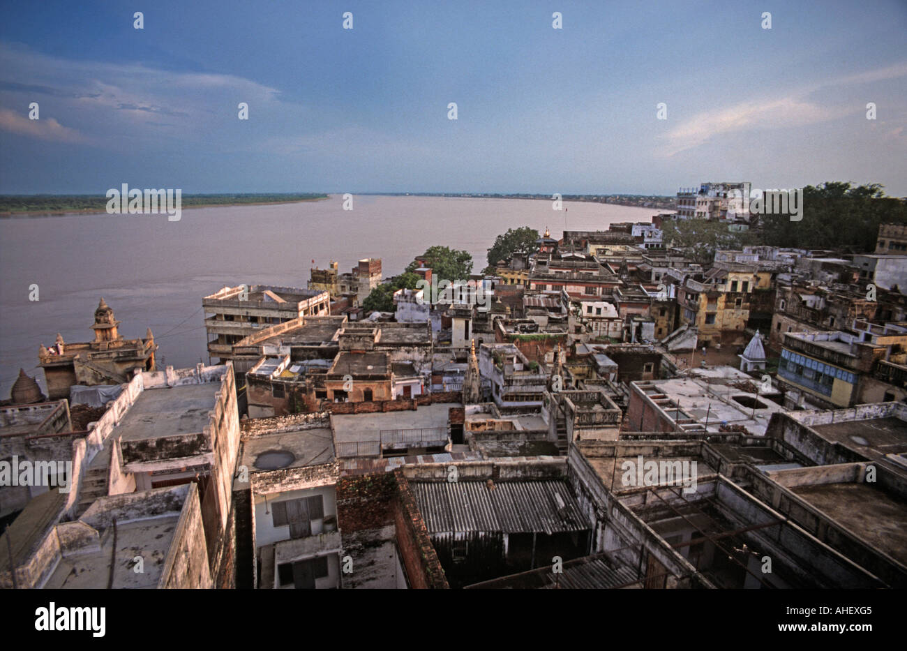 Varanasi rooftops hi-res stock photography and images - Alamy